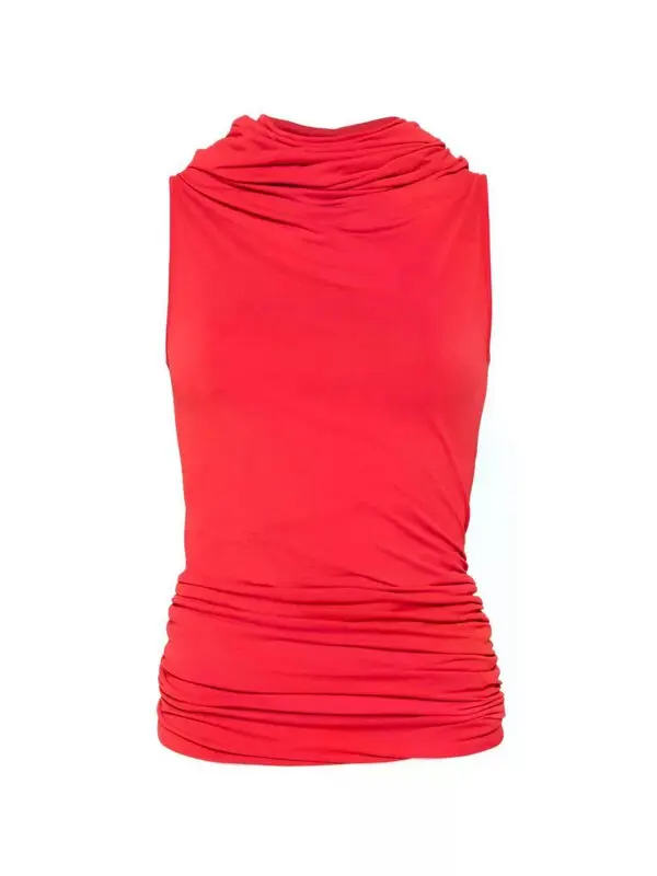 Rick Owens Lola Cowl-neck Top - Red