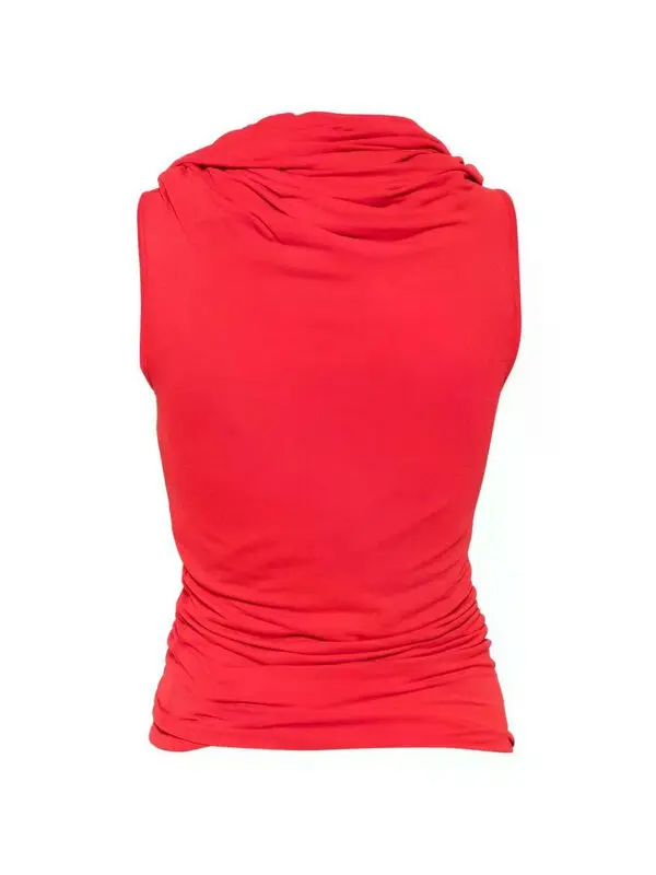 Rick Owens Lola Cowl-neck Top - Red