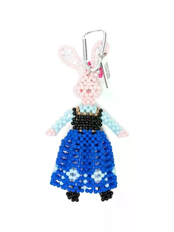 CHOPOVA LOWENA Warrior Rabbit Beaded Keyring