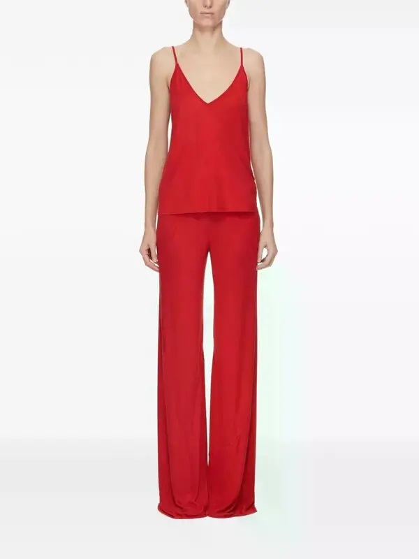 Rick Owens Bias Panelled Trousers - Red