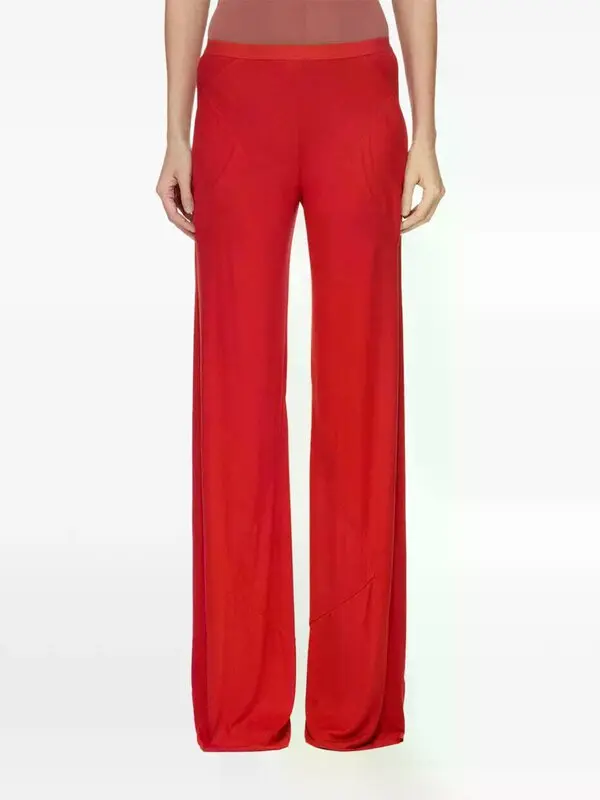 Rick Owens Bias Panelled Trousers - Red
