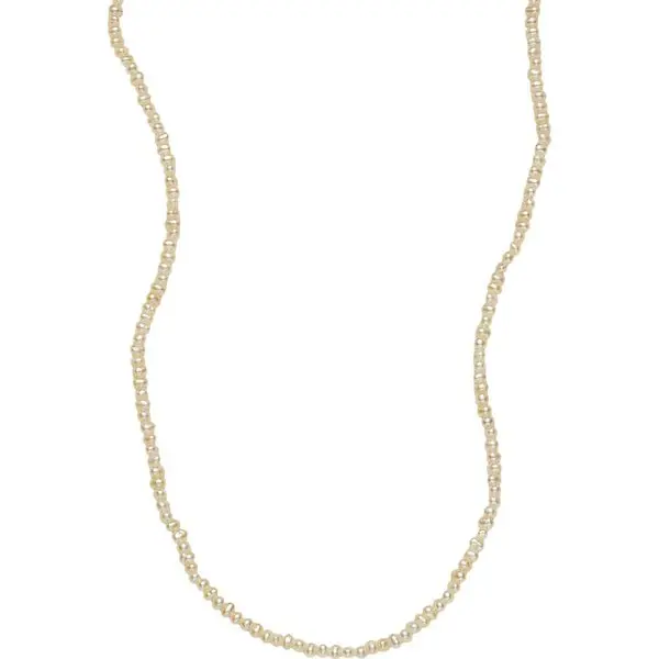 MADE BY MARY Pearl Strand Choker Necklace - Gold Vermeil