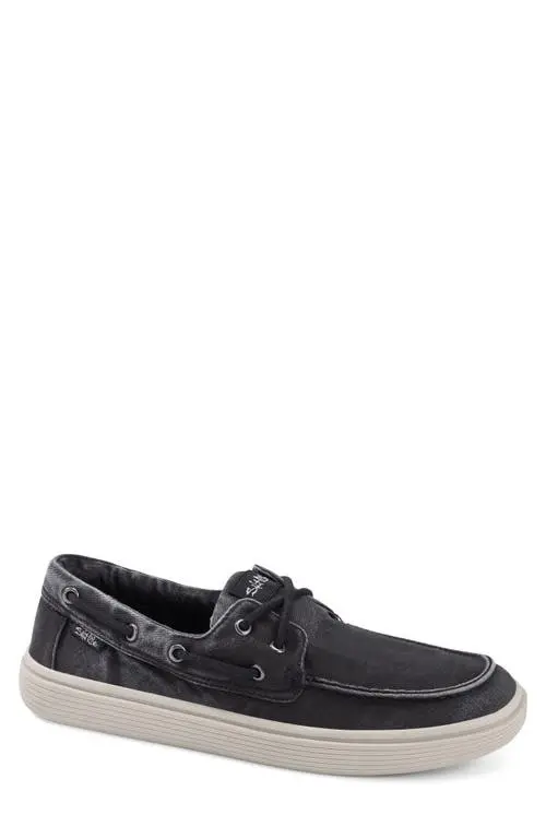SALT LIFE The Mariner Boat Shoe - Black
