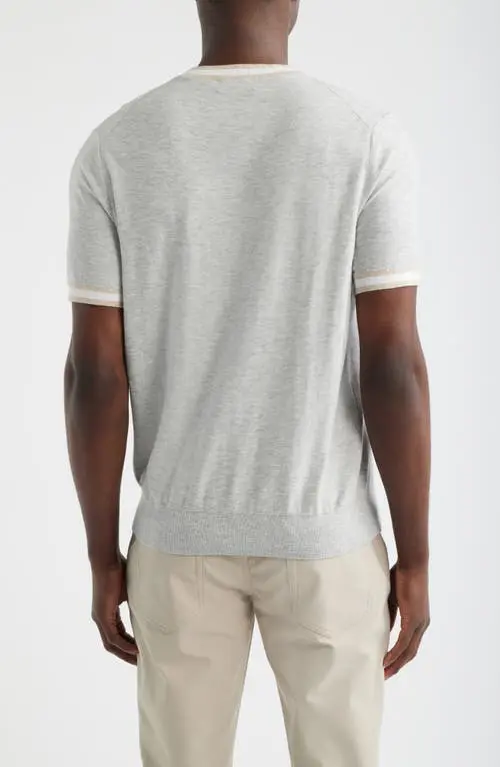 Scott Barber Short Sleeve Reverse Jersey Sweater