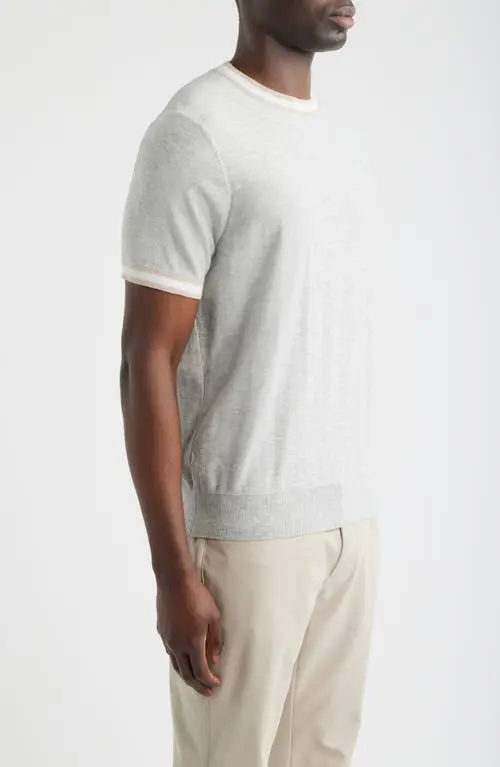 Scott Barber Short Sleeve Reverse Jersey Sweater