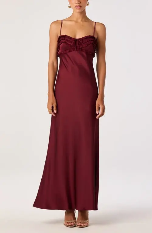Astr The Label Jade Slipdress - Wine