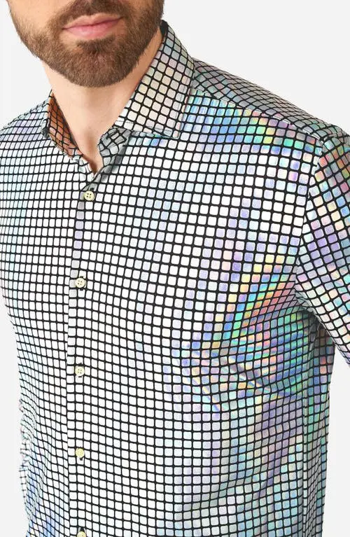 Opposuits Discoballer Modern Tailored Fit Button-up Shirt