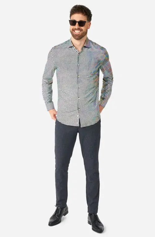 Opposuits Discoballer Modern Tailored Fit Button-up Shirt