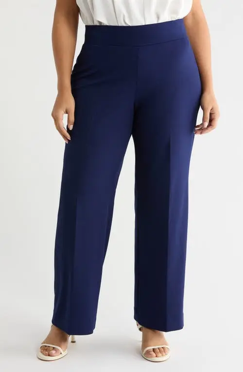 Anne Klein Wide Leg Pull-on Pants - Distant Mountain
