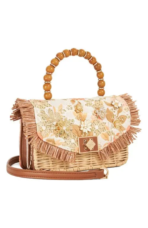 Dune London Blooms Raffia Handheld Bag