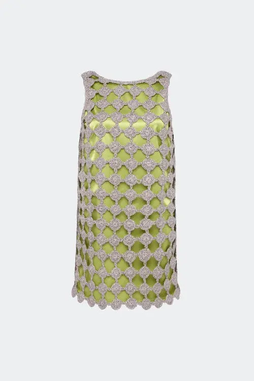 SIMONMILLER Sina Crochet Mini Dress