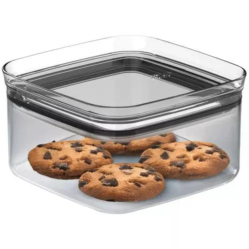 OU Airtight Stackable Food Storage Container With Leak Proof Lid - Clear