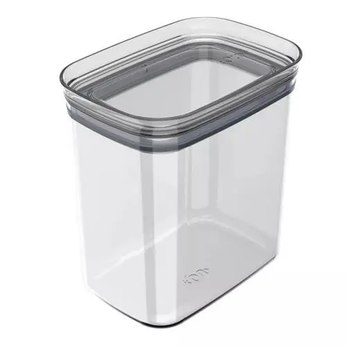 OU Airtight Stackable Food Storage Container With Leak Proof Lid - Clear