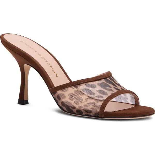 STUART WEITZMAN Bare It All Slide Sandal - Classic/cigar