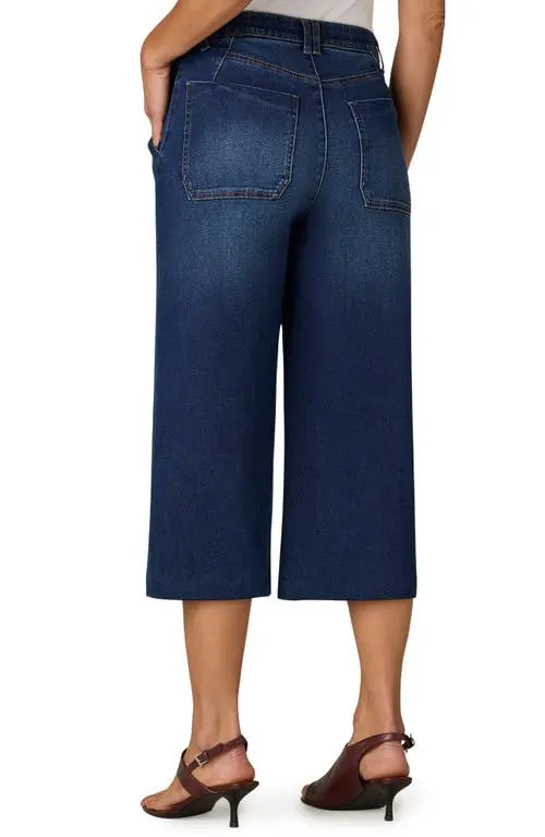 Wit & Wisdom Wyatt Skyrise V-pocket Wide Leg Denim Culottes
