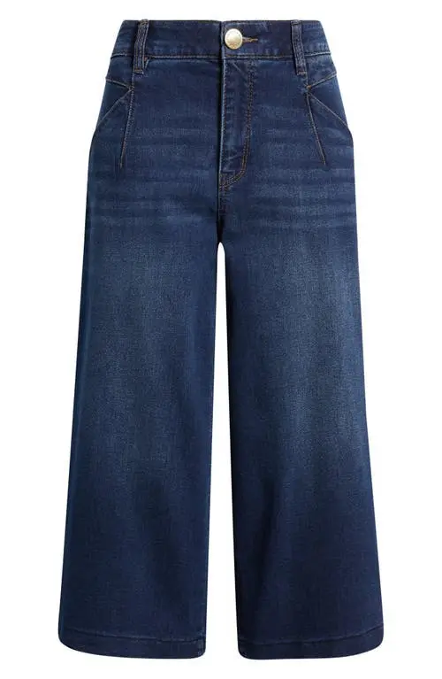Wit & Wisdom Wyatt Skyrise V-pocket Wide Leg Denim Culottes