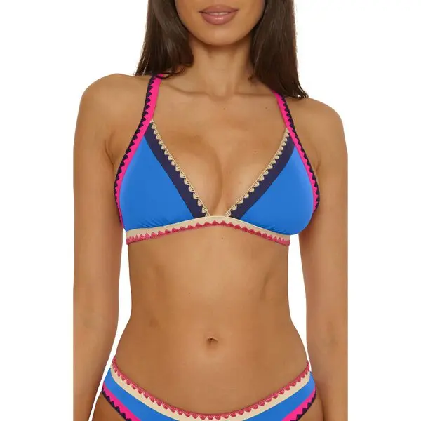 Lucky Brand Avila Halter Bikini Top - Peacock