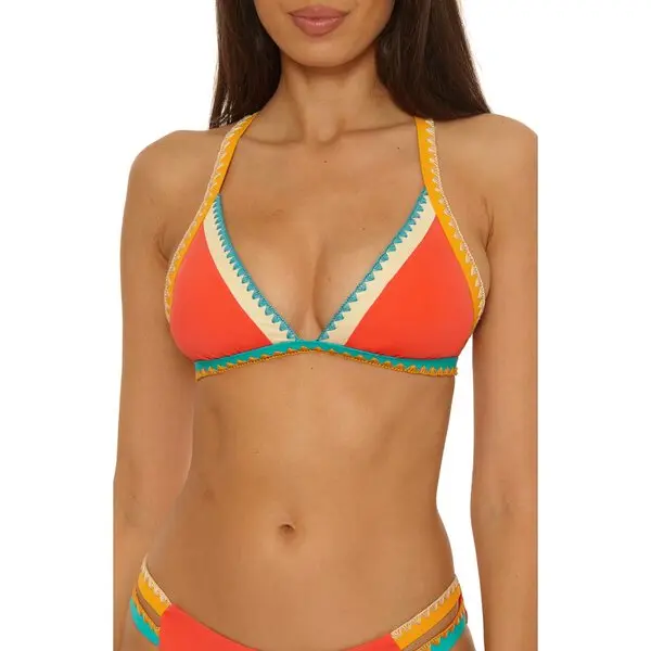 Lucky Brand Avila Halter Bikini Top - Scarlet