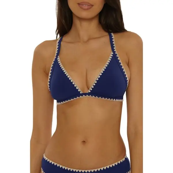 Lucky Brand Marbella Halter Bikini Top - Navy