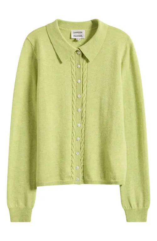 DAMSON MADDER Voula Cable Polo Cardigan