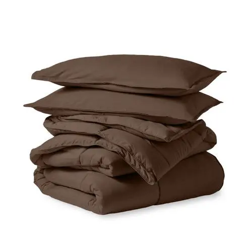 BARE HOME All-season Down Alternative Comforter Setoversized King - Cocoa