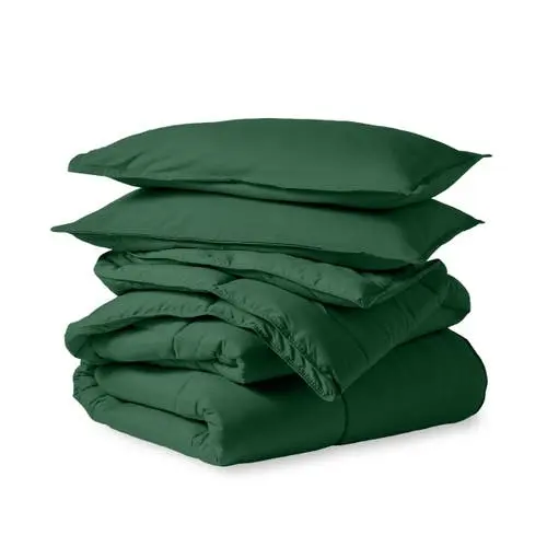 BARE HOME All-season Down Alternative Comforter Setoversized King - Forest Green