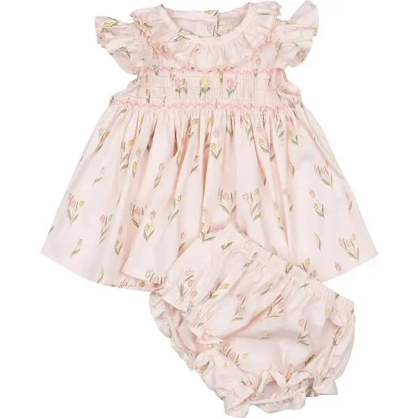 WILD WAWA Smock Flutter Set - Dancing Tulips