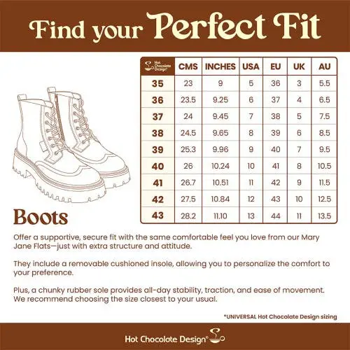 HOT CHOCOLATE DESIGN Platform Chunky Boots