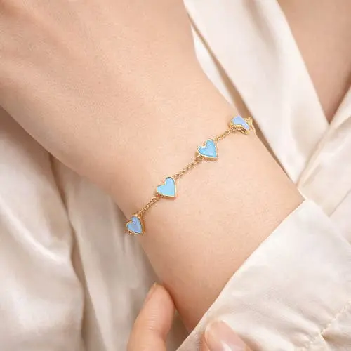 DONATELLO GIAN Heart Charm Bracelet
