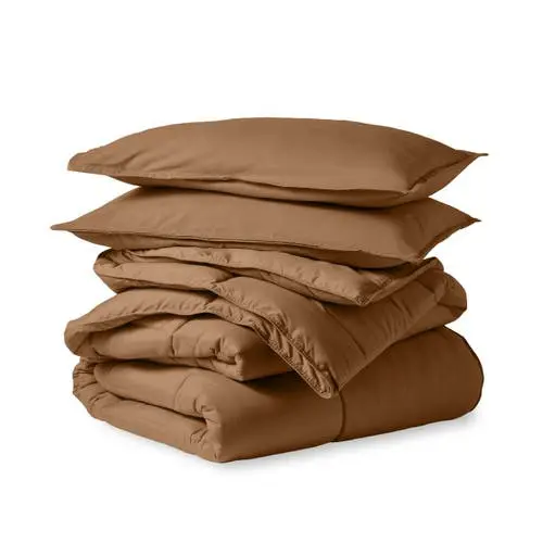 BARE HOME All-season Down Alternative Comforter Set - Caramel