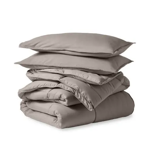 BARE HOME All-season Down Alternative Comforter Set - Khaki
