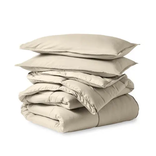 BARE HOME All-season Down Alternative Comforter Set - Sand
