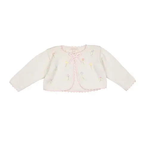 WILD WAWA Embroidered Bolero - Pink/natural