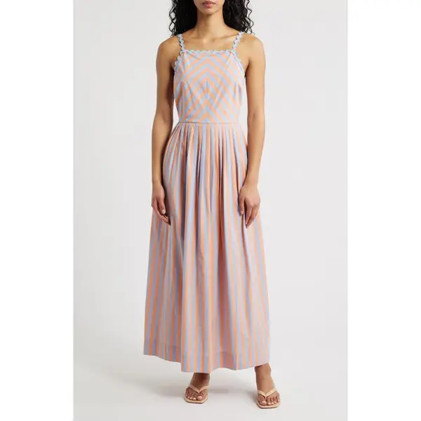 Saylor Imelda Stripe Cotton Fit & Flare Sundress