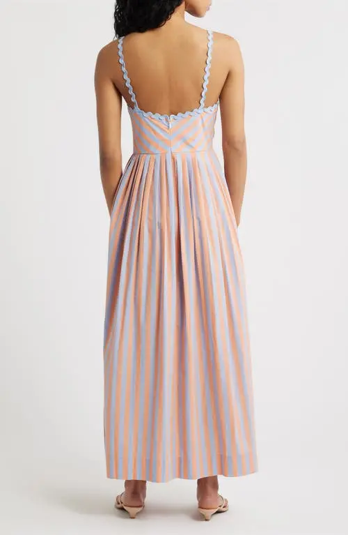 Saylor Imelda Stripe Cotton Fit & Flare Sundress