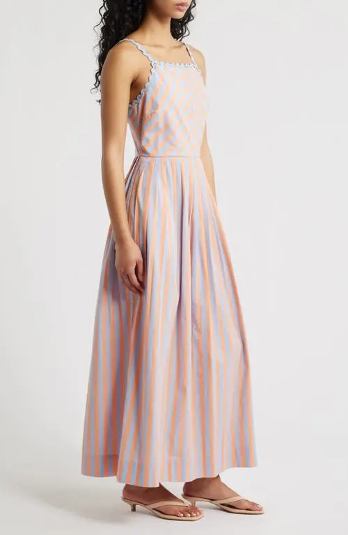 Saylor Imelda Stripe Cotton Fit & Flare Sundress