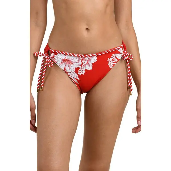 La Blanca Mariner Side Tie Bikini Bottoms - Ruby