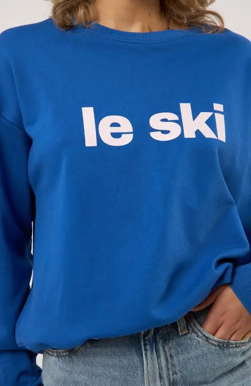 VIENS AVEC MOI Le Ski Cotton Graphic Sweatshirt