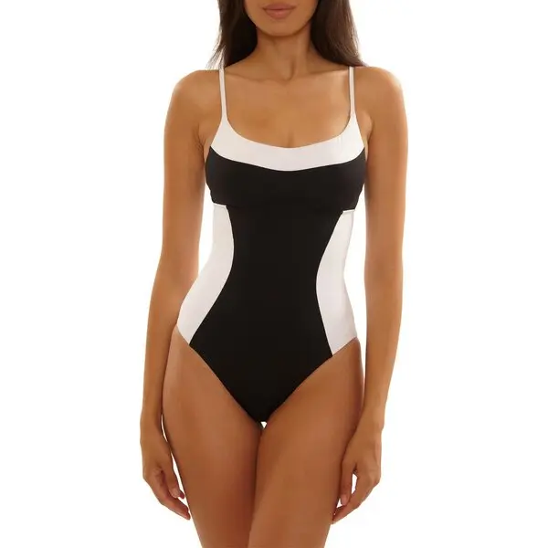 BECCA By Rebecca Virtue Sport Mode Lace-up One-piece Swimsuit - Black