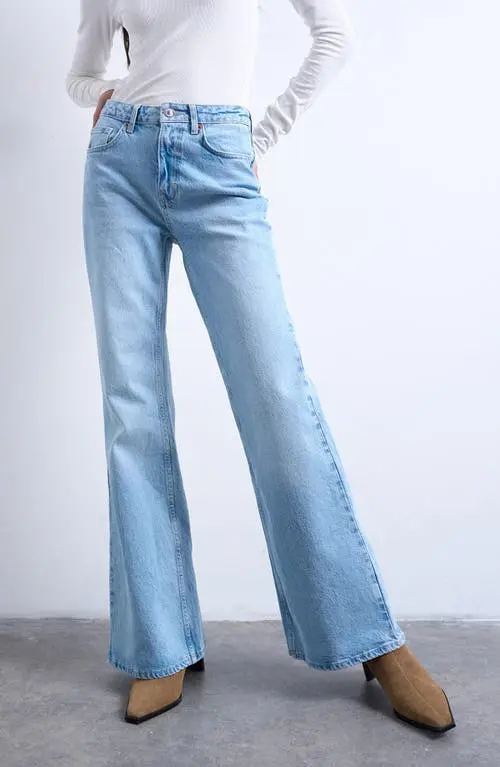 Topshop Pippa High Waist Flare Leg Jeans