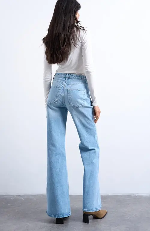 Topshop Pippa High Waist Flare Leg Jeans