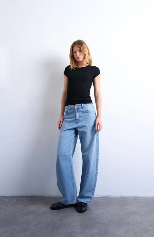 Topshop Fitted Rib T-shirt