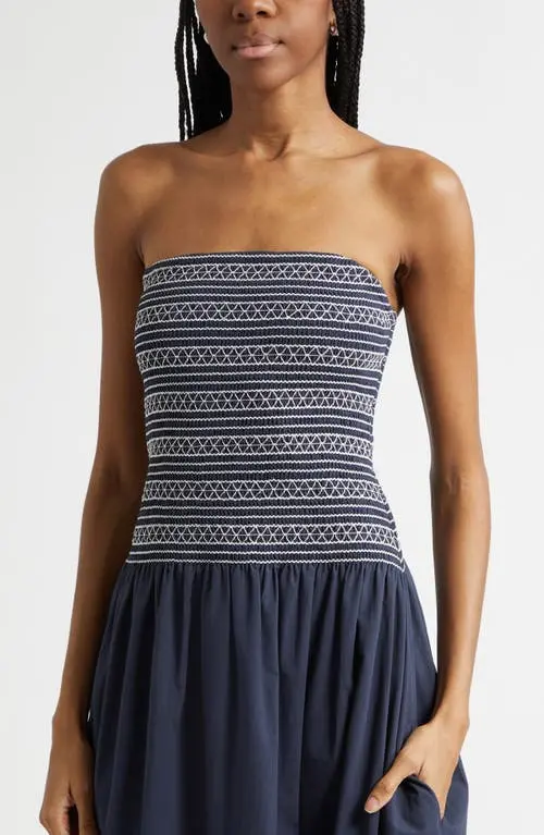 Ramy Brook Jace Strapless Smocked Maxi Dress