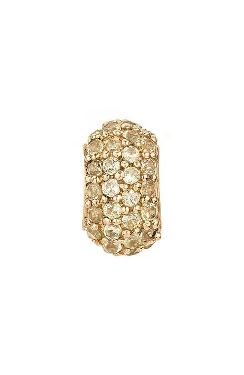 Adina Reyter Pavé Peridot Bead Charm - 14k Yellow Gold