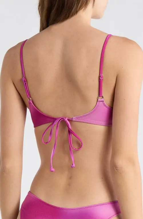 PACSUN Eden Shine Bralette Bikini Top - Plum
