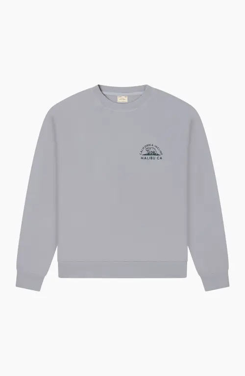 CALIFORNIA INCLINE Crewneck Sweatshirt - Light Gray
