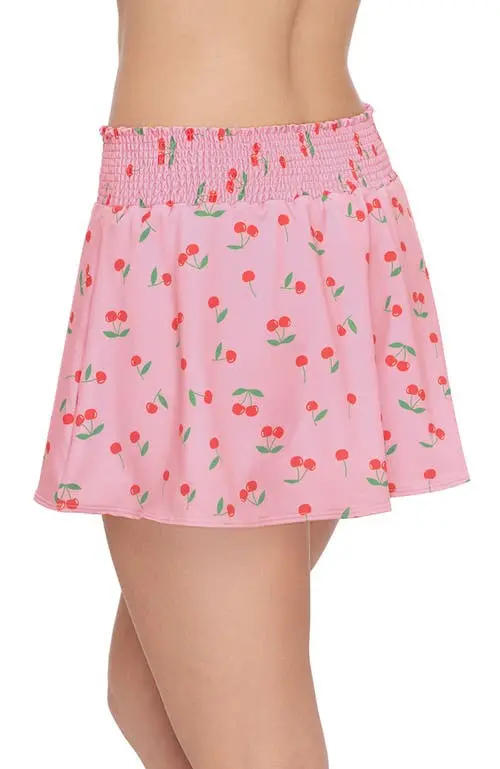 STEVIE Smocked Waist Mini Skirt
