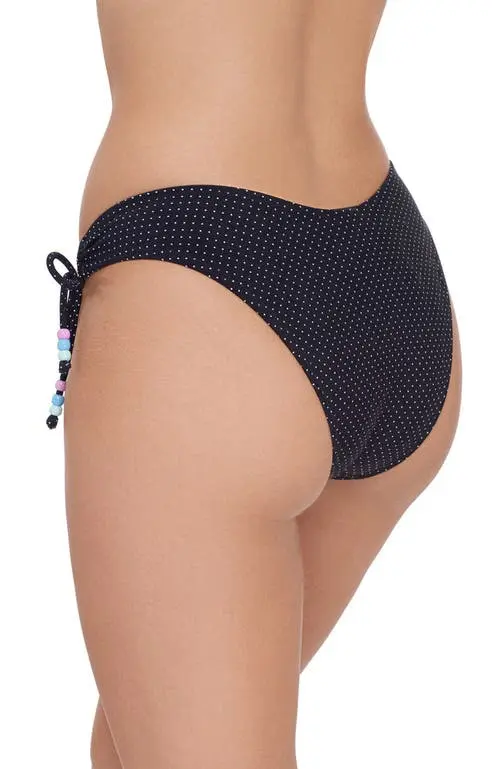 STEVIE Adjustable Side Tie Bikini Bottom - Ditsy Dot