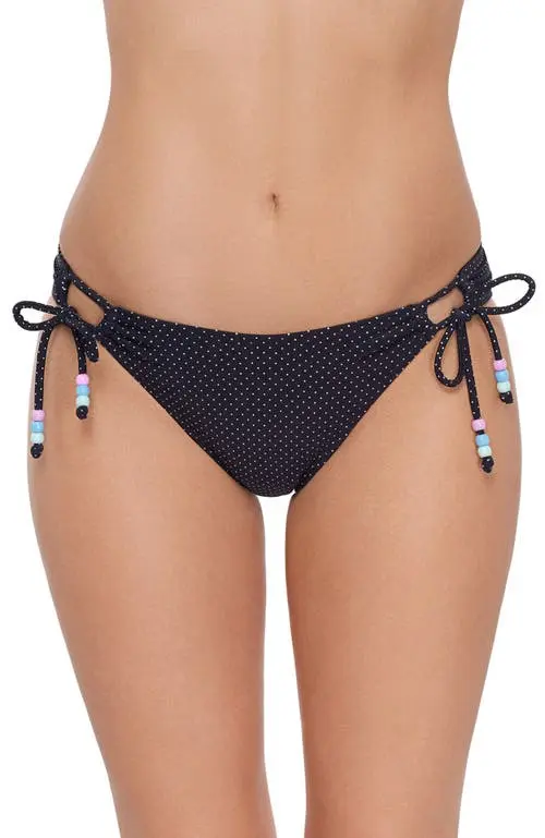 STEVIE Adjustable Side Tie Bikini Bottom - Ditsy Dot