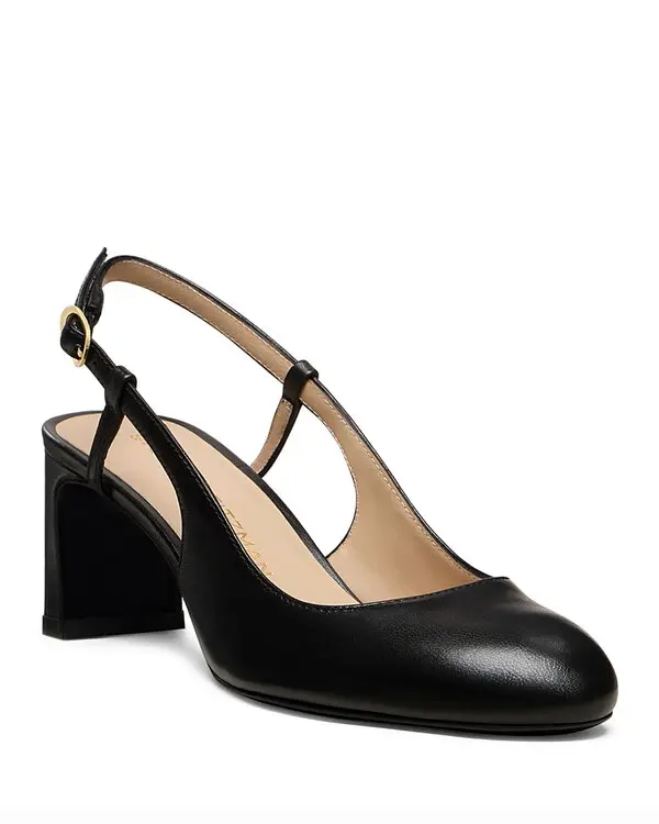STUART WEITZMAN Babette Leather Mary Jane Slingback Pumps